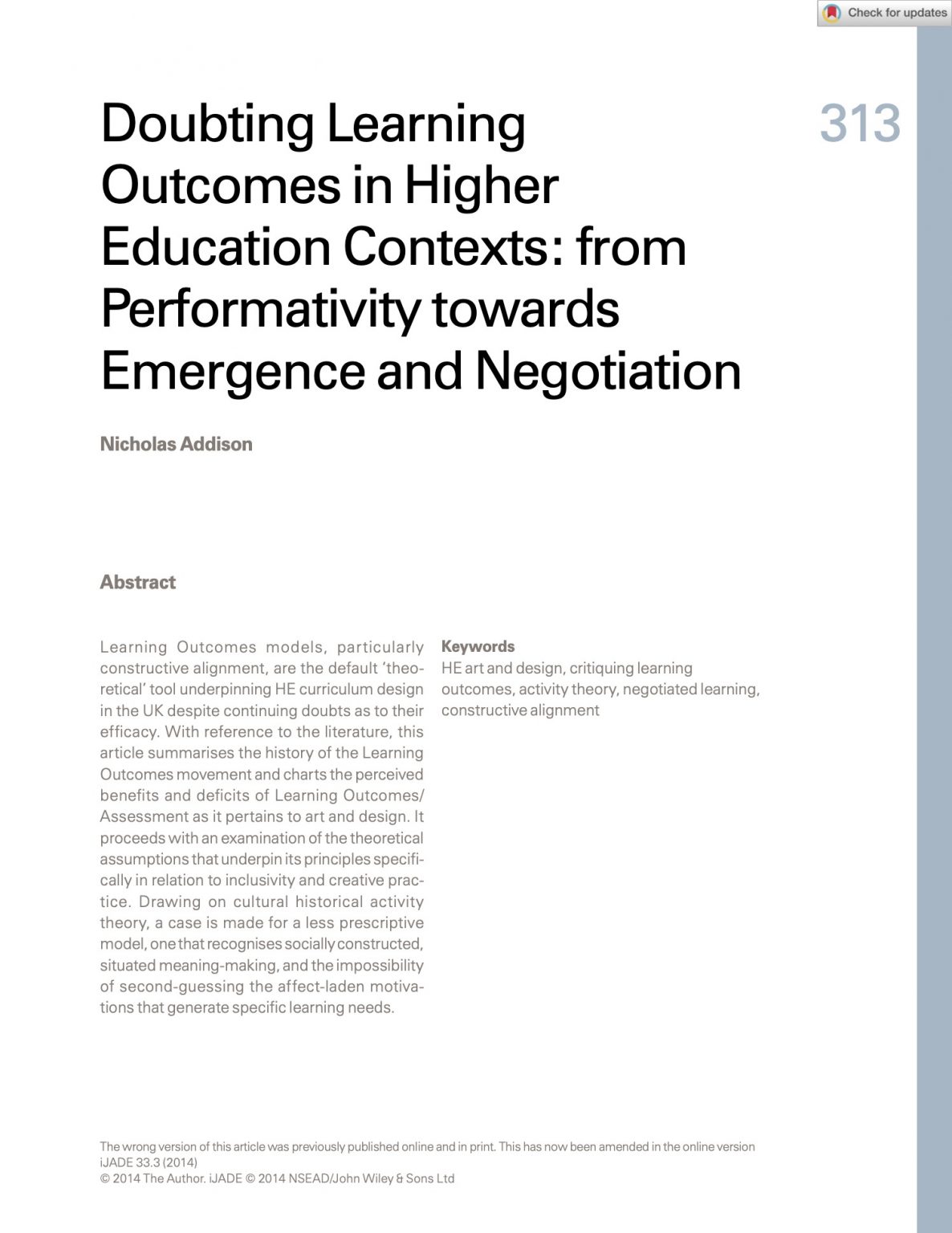 Biggs and Tang on Constructive Alignment – Hannah Kane | PG Cert ...